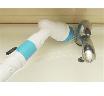 Elektrisk roterande badrumsborste - med 3 skurborstar